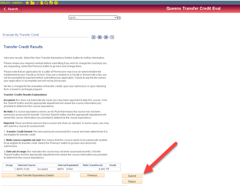 End User - Admission Transfer Credit - Student Application Process ...