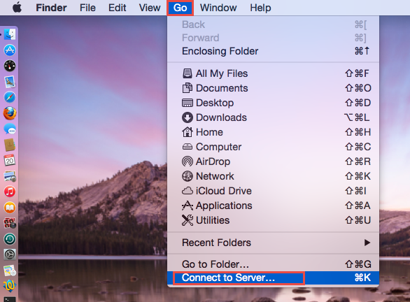 End User - Connecting to a File Share with Mac OS X - Service Portal